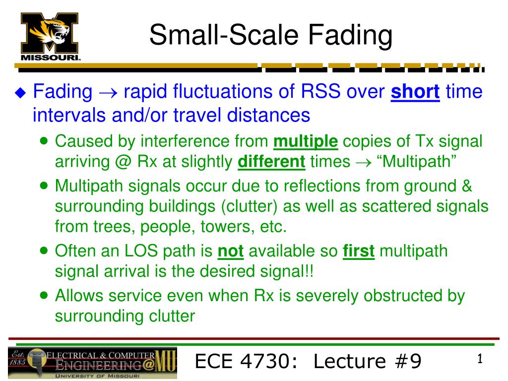 PPT - Small-Scale Fading PowerPoint Presentation, free download - ID ...