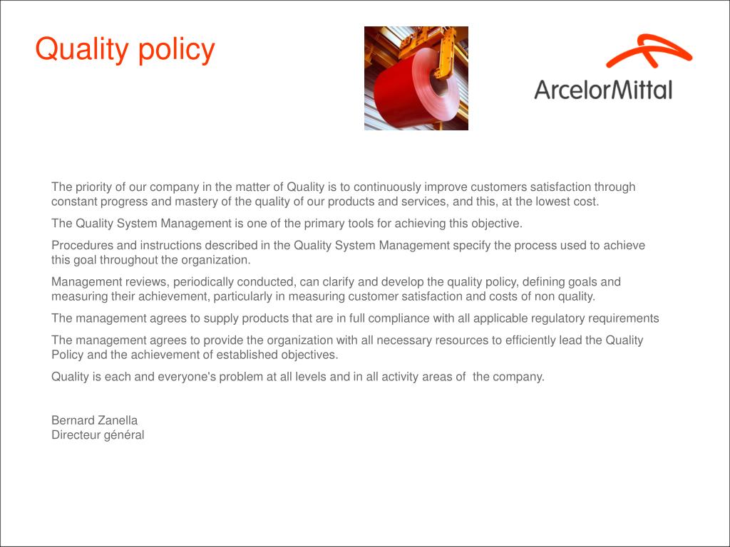 PPT - Quality policy PowerPoint Presentation, free download - ID:6111149