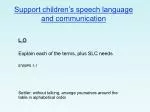 PPT - Speech, Language and Communication PowerPoint Presentation, free ...