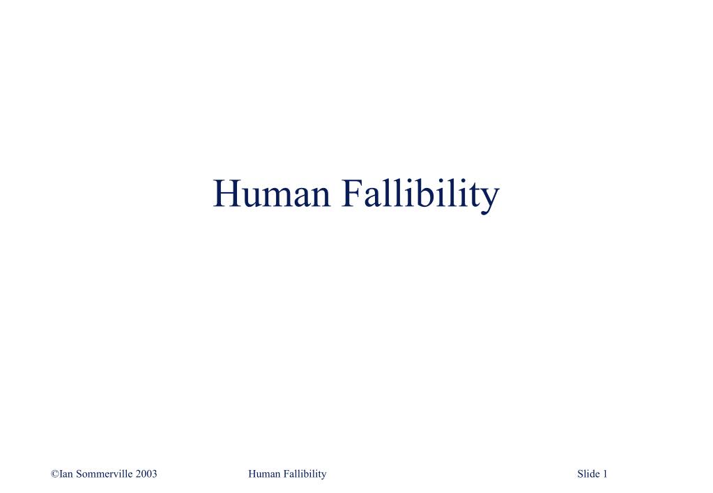 PPT - Human Fallibility PowerPoint Presentation, free download - ID:6115399