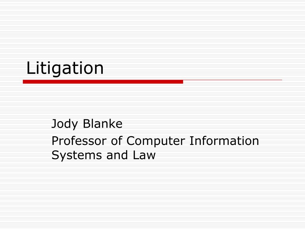 PPT - Litigation PowerPoint Presentation, free download - ID:6116356