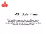 PPT - MST PowerPoint Presentation, free download - ID:443705