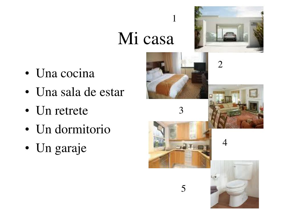 PPT - Mi casa PowerPoint Presentation, free download - ID:6119290