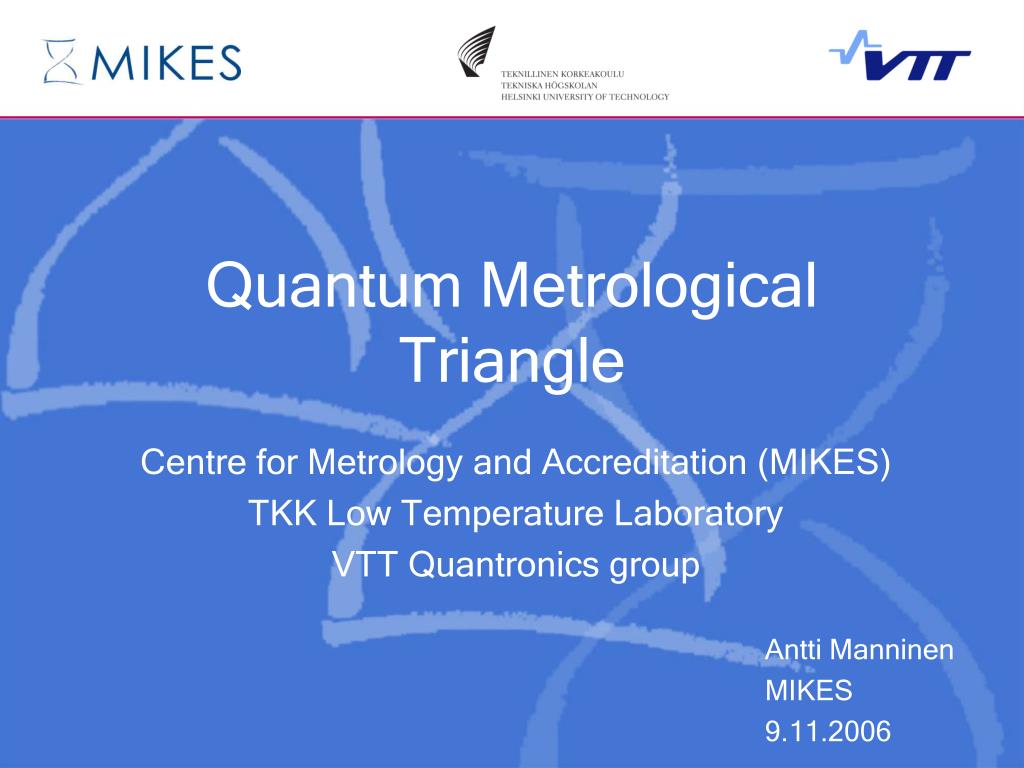 PPT - Quantum Metrological Triangle PowerPoint Presentation, free ...