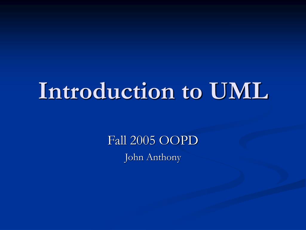 PPT - Introduction to UML PowerPoint Presentation, free download - ID ...