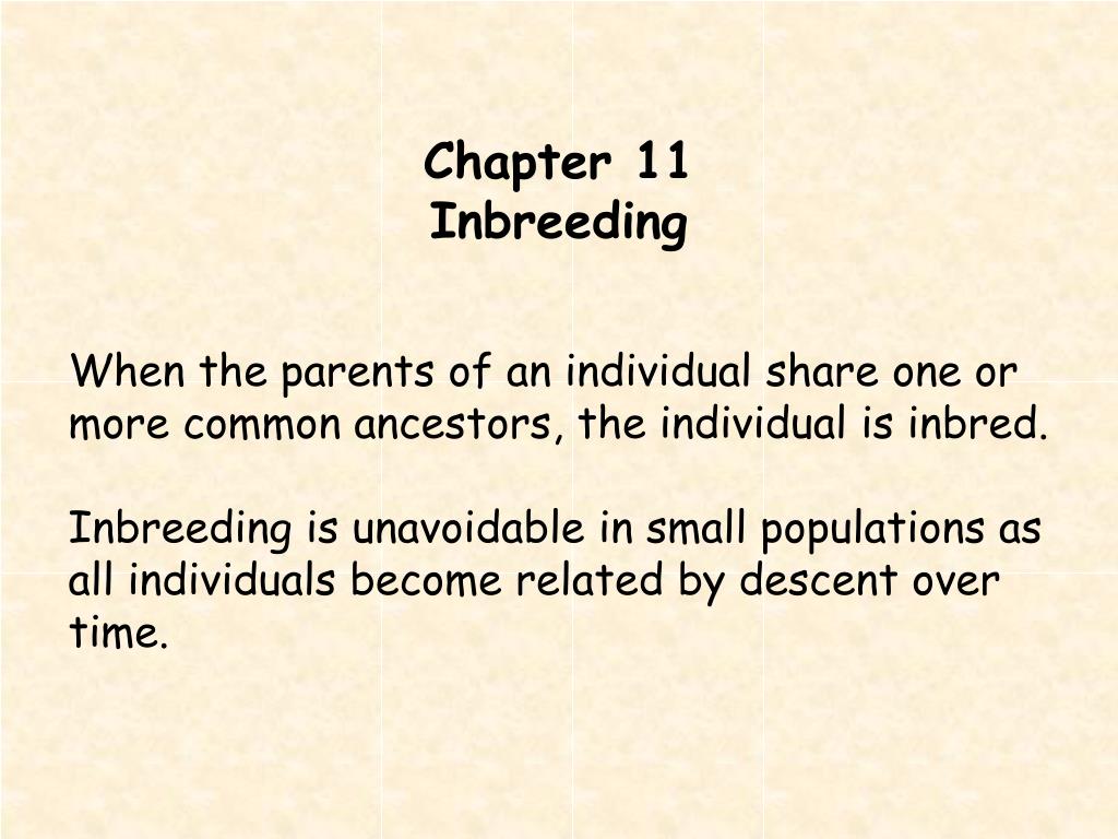 PPT - Chapter 11 Inbreeding PowerPoint Presentation, free download - ID ...