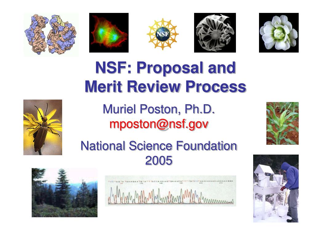 PPT - Comprehensive Guide to NSF Proposal and Merit Review Process ...