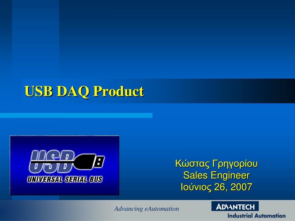 PPT - Advantech USB-DAQ: Compact & High-Performance Data Acquisition ...
