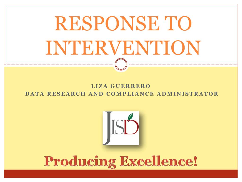 PPT - RESPONSE TO INTERVENTION PowerPoint Presentation, free download - ID:6133719