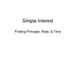 PPT - Simple Interest PowerPoint Presentation, free download - ID:7129699