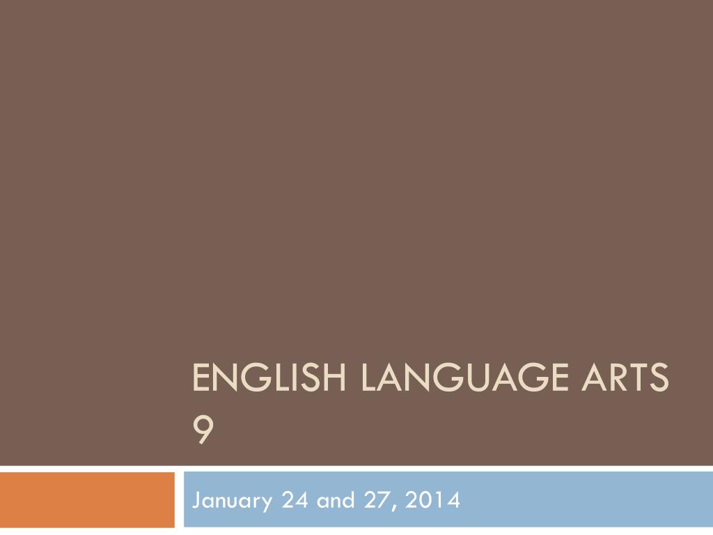 PPT - English Language Arts 9 PowerPoint Presentation, free download ...
