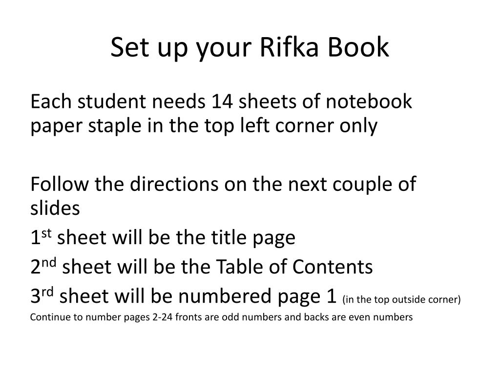 PPT - Set up your Rifka Book PowerPoint Presentation, free download ...