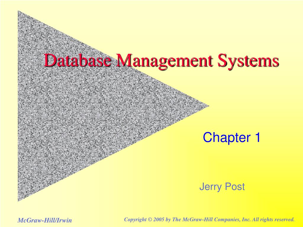 Ppt Database Management Systems Chapter 1 Database Fundamentals And Application Development 4534