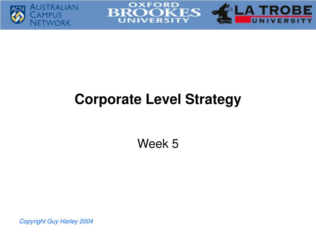 PPT - Corporate Level Strategy PowerPoint Presentation, free download ...