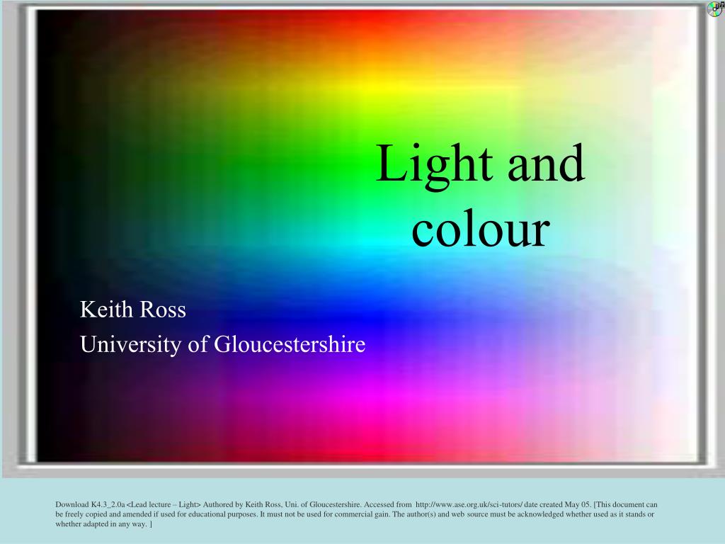 PPT - Light and colour PowerPoint Presentation, free download - ID:6147296