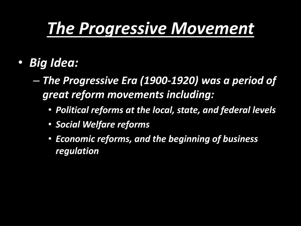 PPT - The Progressive Movement PowerPoint Presentation, free download ...