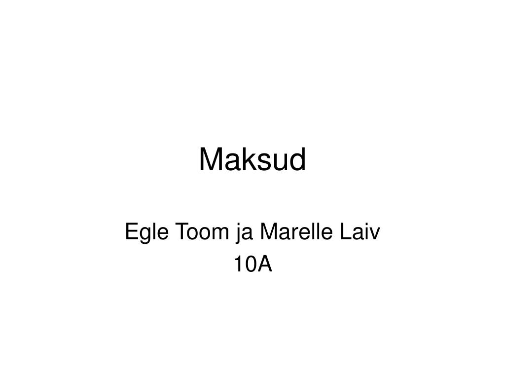 PPT - Maksud PowerPoint Presentation, free download - ID:6149509