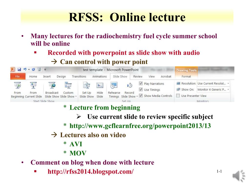 PPT - RFSS: Online lecture PowerPoint Presentation, free download - ID ...