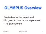 PPT - Legacy Olympus Bangalore PowerPoint Presentation, free download ...