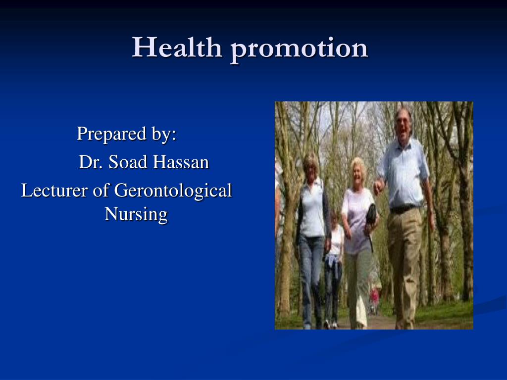 PPT - Health promotion PowerPoint Presentation, free download - ID:6152333