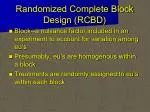 PPT - Completely Randomized Design PowerPoint Presentation, free ...