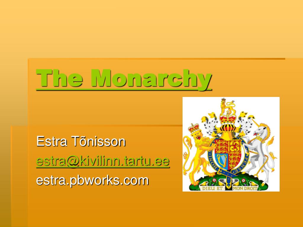 PPT - The Monarchy PowerPoint Presentation, free download - ID:6159444