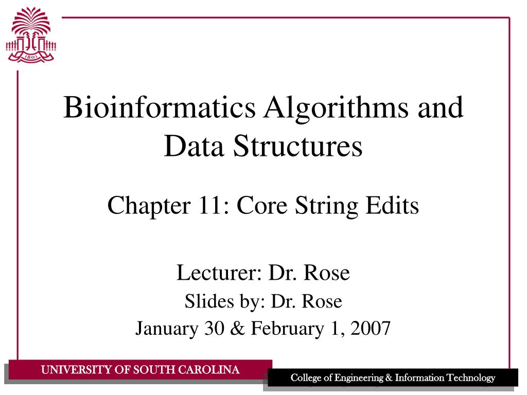 PPT - Bioinformatics Algorithms and Data Structures PowerPoint Presentation - ID:6160206