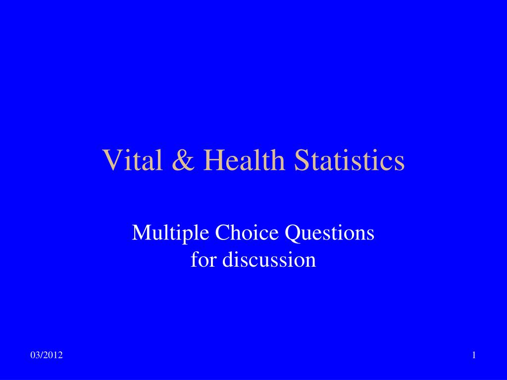 PPT - Vital & Health Statistics PowerPoint Presentation, free download ...