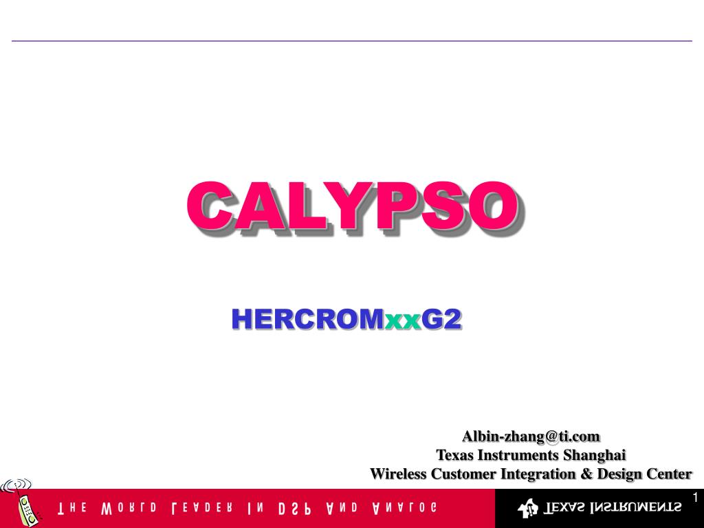 PPT - CALYPSO PowerPoint Presentation, free download - ID:6160982