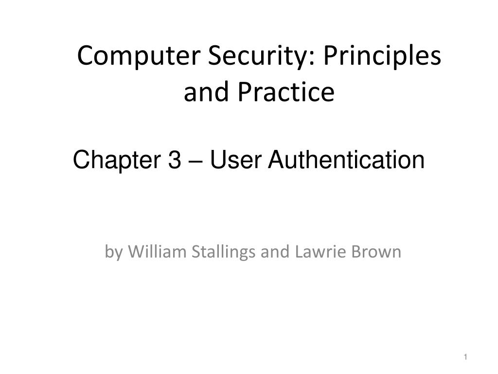 PPT - Computer Security: Principles and Practice PowerPoint ...