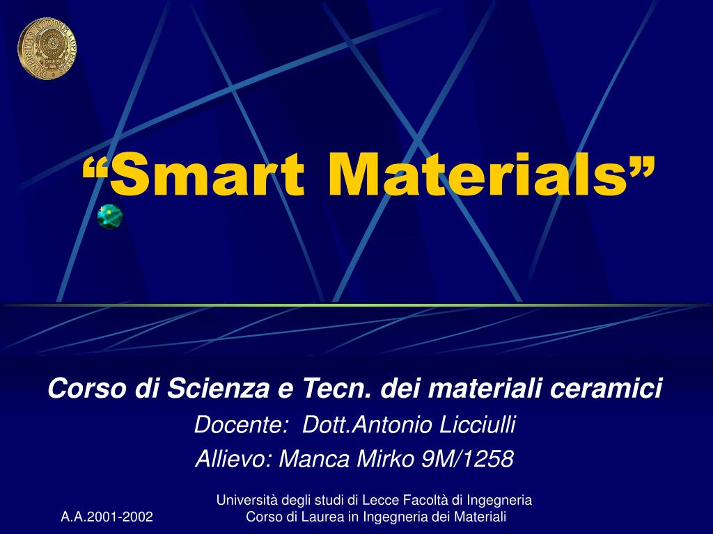 PPT - “ Smart Materials ” PowerPoint Presentation, free download - ID ...