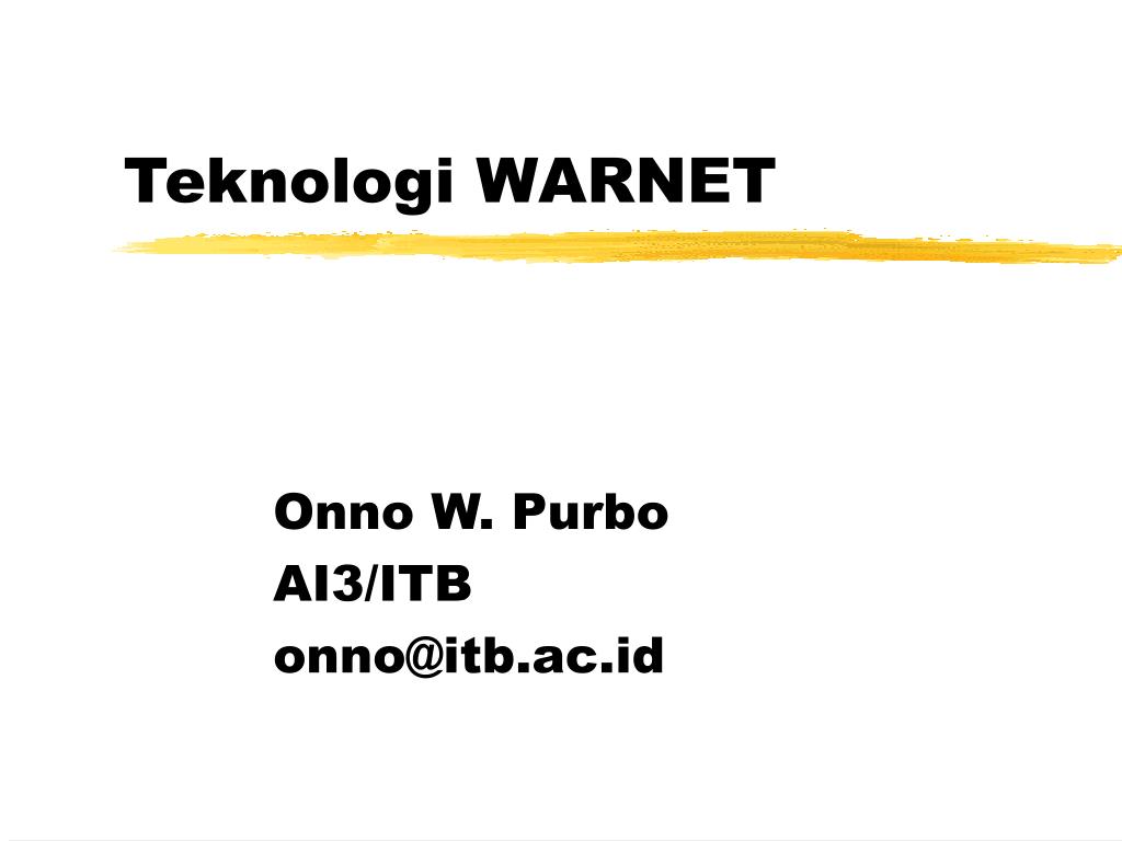 PPT - Teknologi WARNET PowerPoint Presentation, free download - ID:6161819