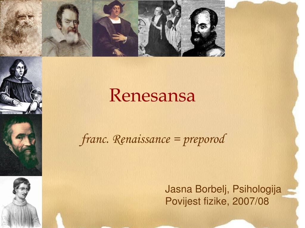 PPT - Renesansa PowerPoint Presentation, free download - ID:6163440
