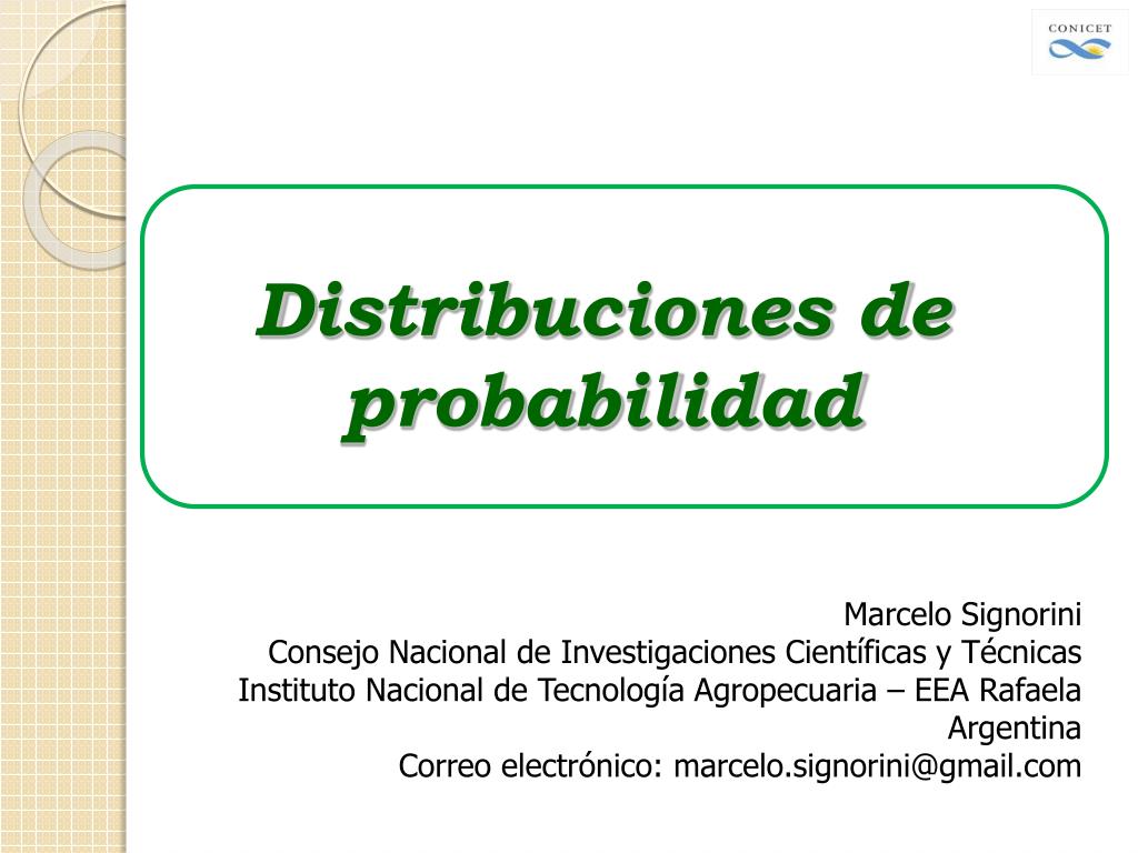PPT - Distribuciones de probabilidad PowerPoint Presentation, free ...