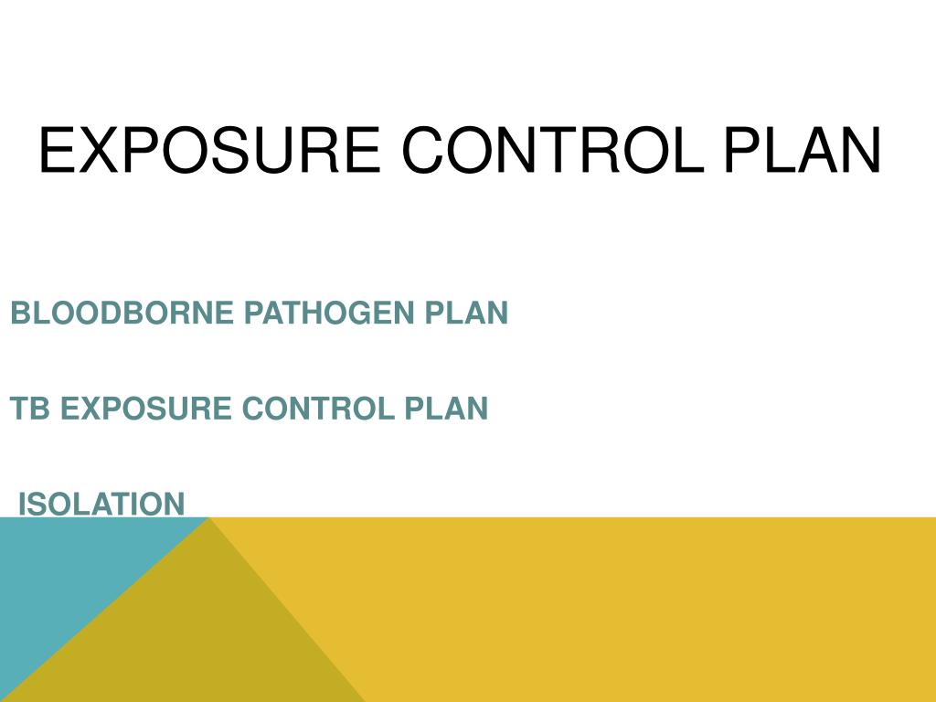 PPT - EXPOSURE CONTROL PLAN PowerPoint Presentation, free download - ID ...