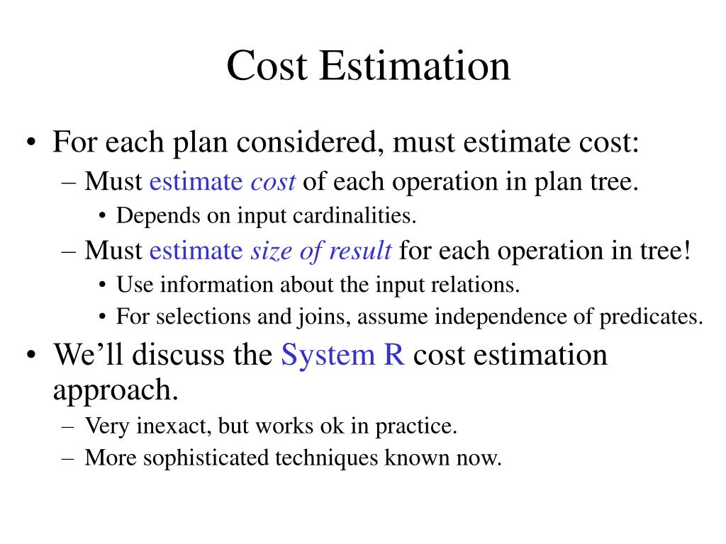 PPT - Cost Estimation PowerPoint Presentation, free download - ID:6167166