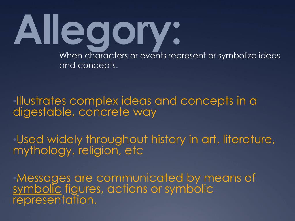 PPT - Allegory: PowerPoint Presentation, free download - ID:6171248