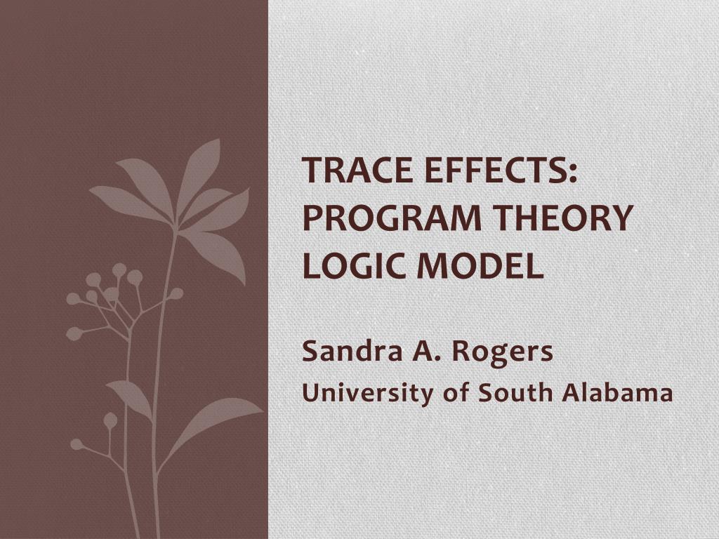 PPT - Trace Effects: Program Theory Logic Model PowerPoint Presentation - ID:6175044
