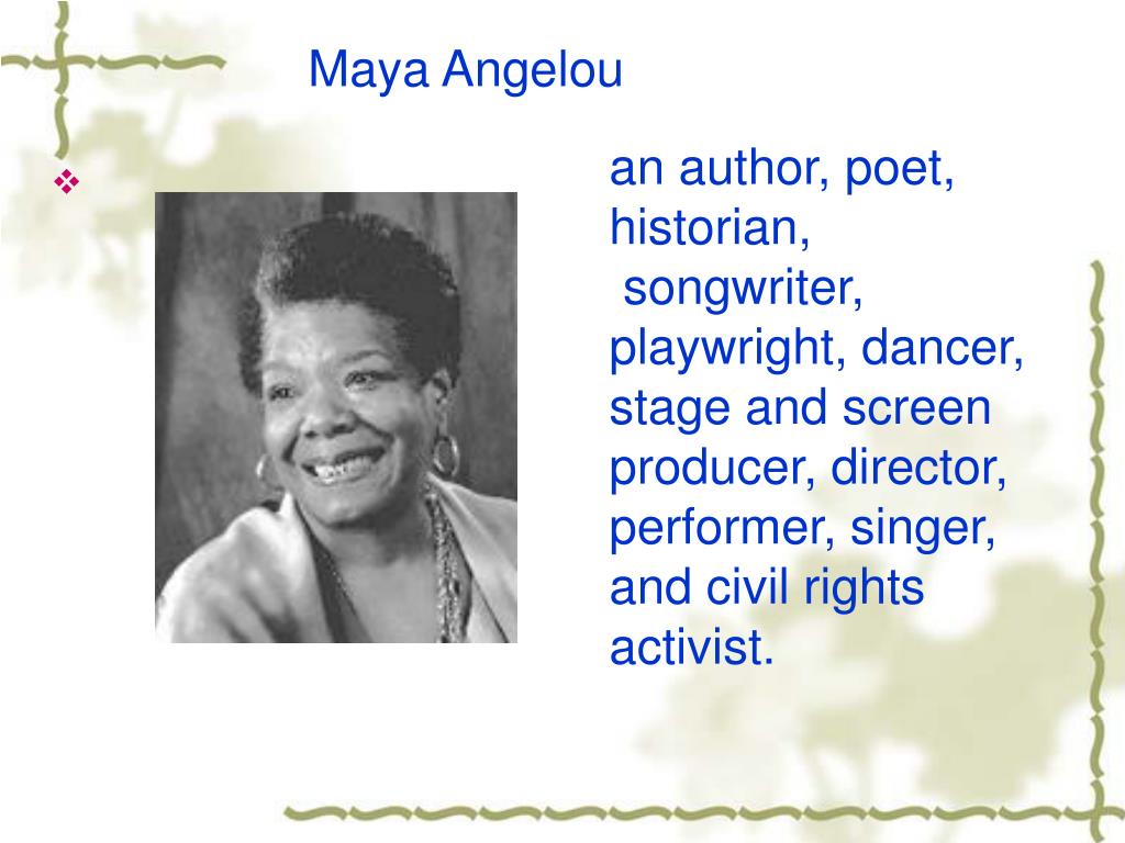PPT - Maya Angelou PowerPoint Presentation, free download - ID:6175846