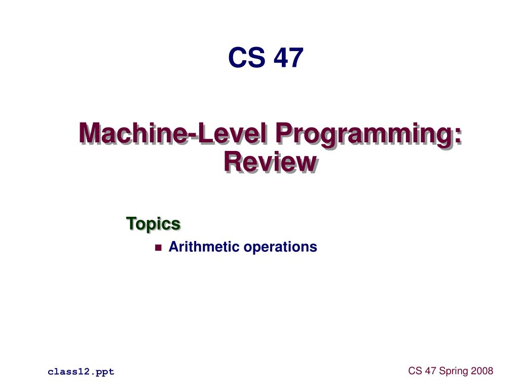 PPT - Machine-Level Programming: Review PowerPoint Presentation, free download - ID:6176867