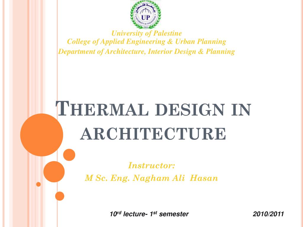 PPT - Thermal design in architecture PowerPoint Presentation, free ...