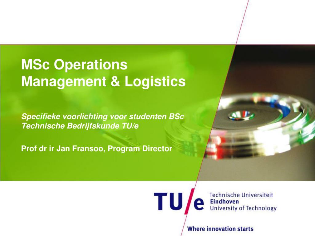 PPT - MSc Operations Management & Logistics PowerPoint Presentation ...