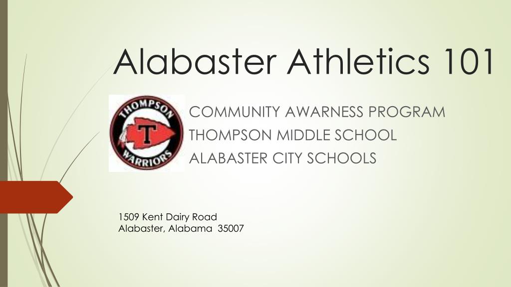PPT - Alabaster Athletics 101 PowerPoint Presentation, free download ...