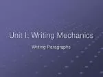 PPT - The Mechanics of Writing PowerPoint Presentation, free download ...