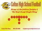 PPT - Colton High School Football PowerPoint Presentation, free ...