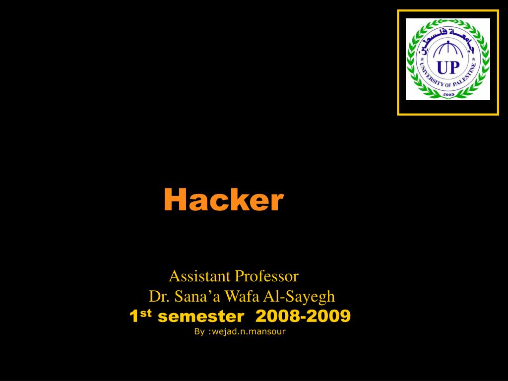 PPT - Hacker PowerPoint Presentation, free download - ID:6181863