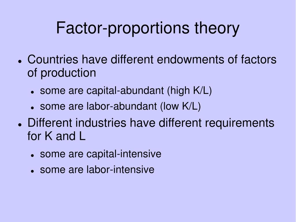 PPT - Factor-proportions theory PowerPoint Presentation, free download ...