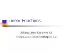 PPT - Introduction to Linear Functions PowerPoint Presentation, free ...