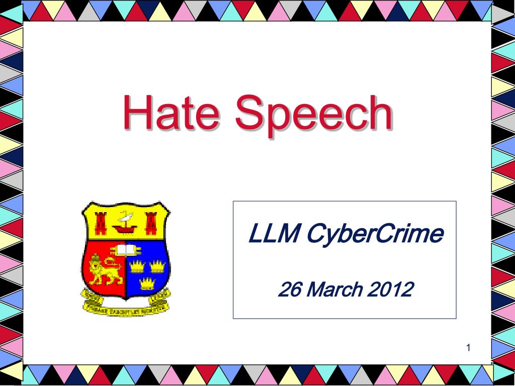 PPT - Hate Speech PowerPoint Presentation, free download - ID:6183371