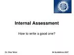PPT - Internal Assessment PowerPoint Presentation, free download - ID ...